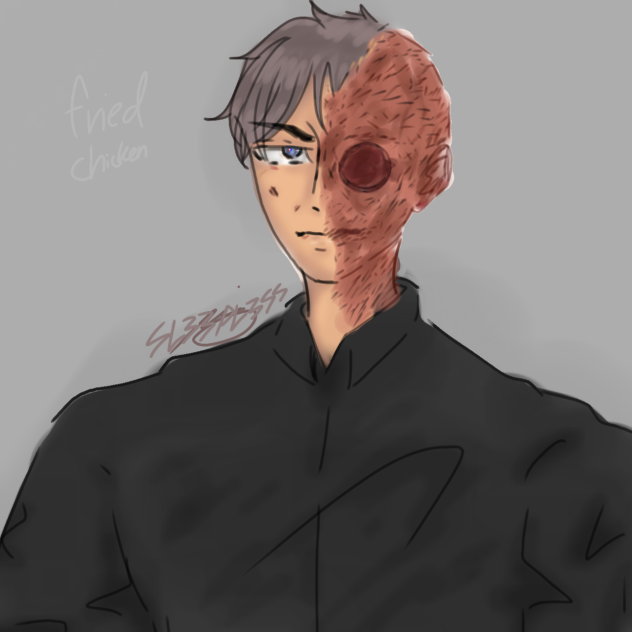 burnt fried chicken - ibisPaint