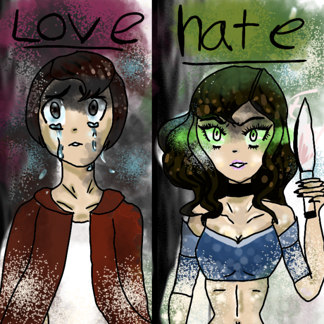 love,hate, - ibisPaint