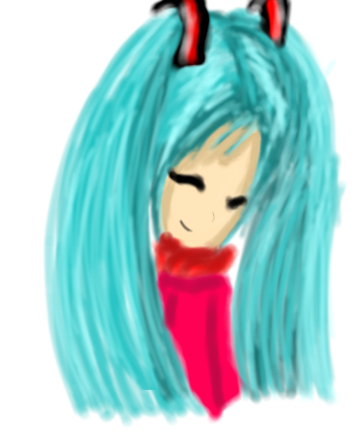 Hatsune Miku (first drawing) - ibisPaint
