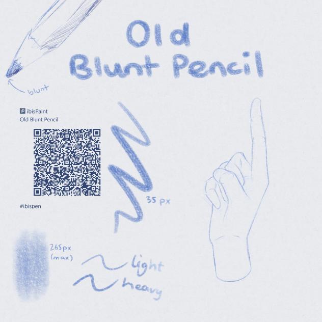 Old Blunt Pencil - ibisPaint