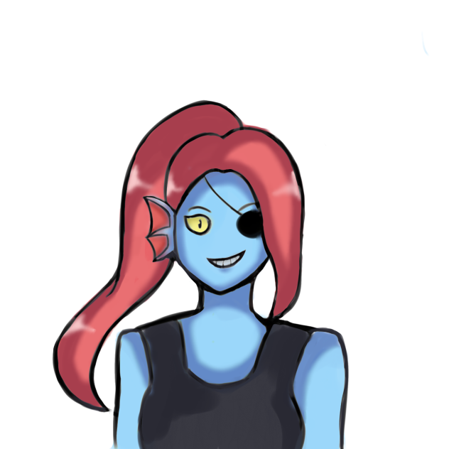 undyne (undertale)2 - ibisPaint