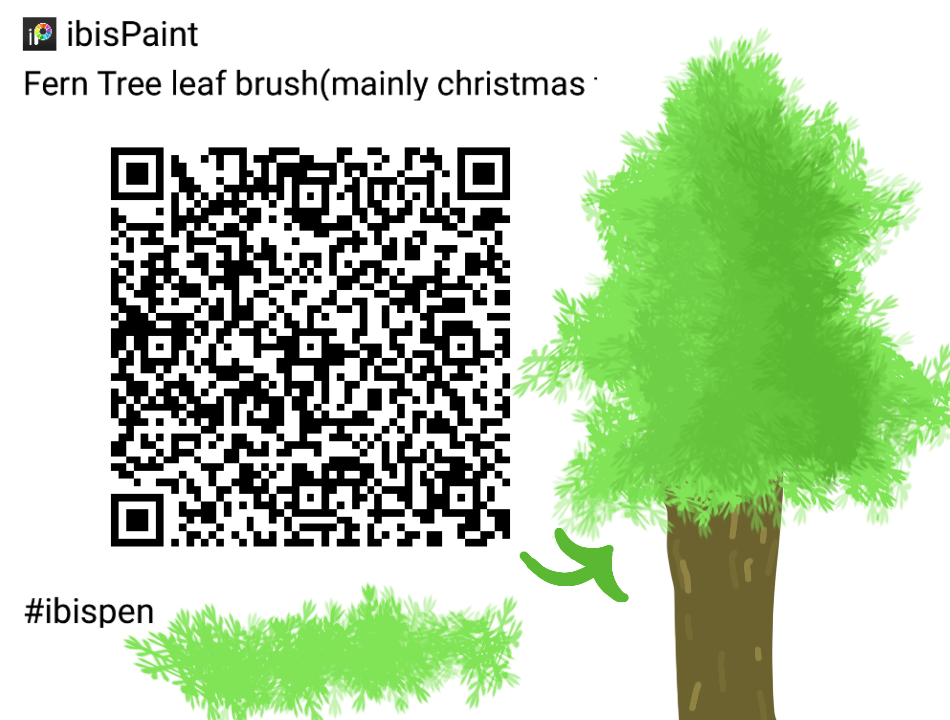 Fern Tree leaf brush - ibisPaint