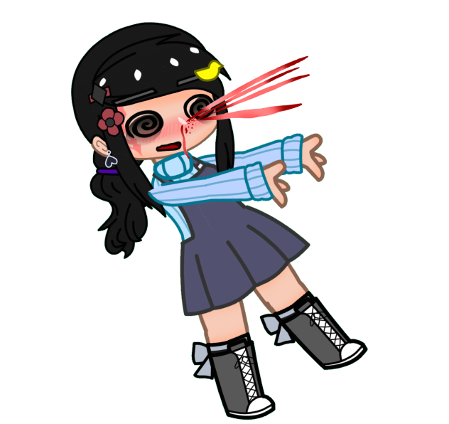 My boyfriend made me get a nosebleed TvT - ibisPaint