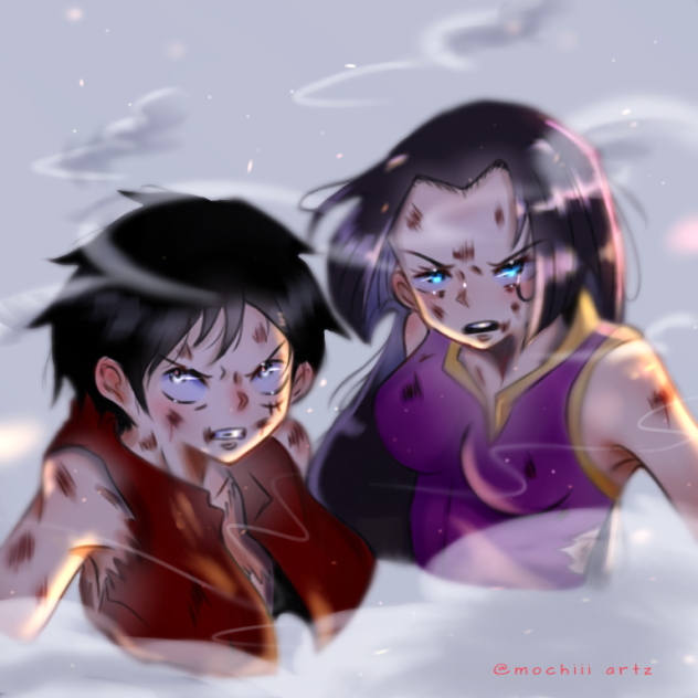 luffy x hancock - ibisPaint