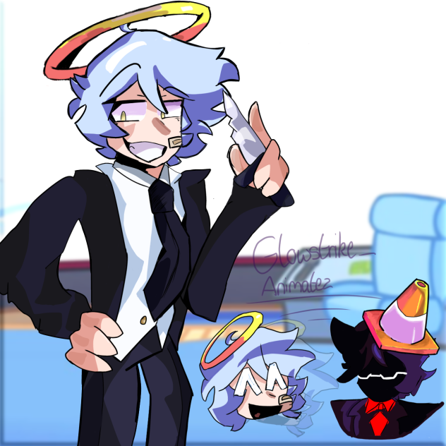 White Imposter FNF v4 (HUMAN) - ibisPaint