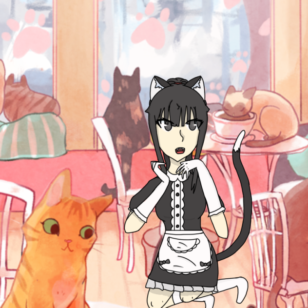 Cute cat maid💖 - ibisPaint