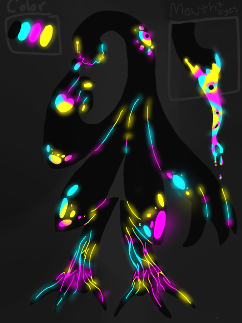 Glowy creature - ibisPaint