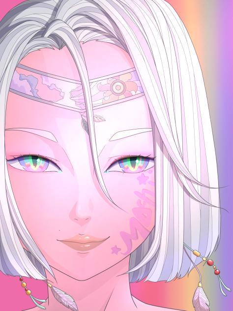 rainbow eyes - ibisPaint