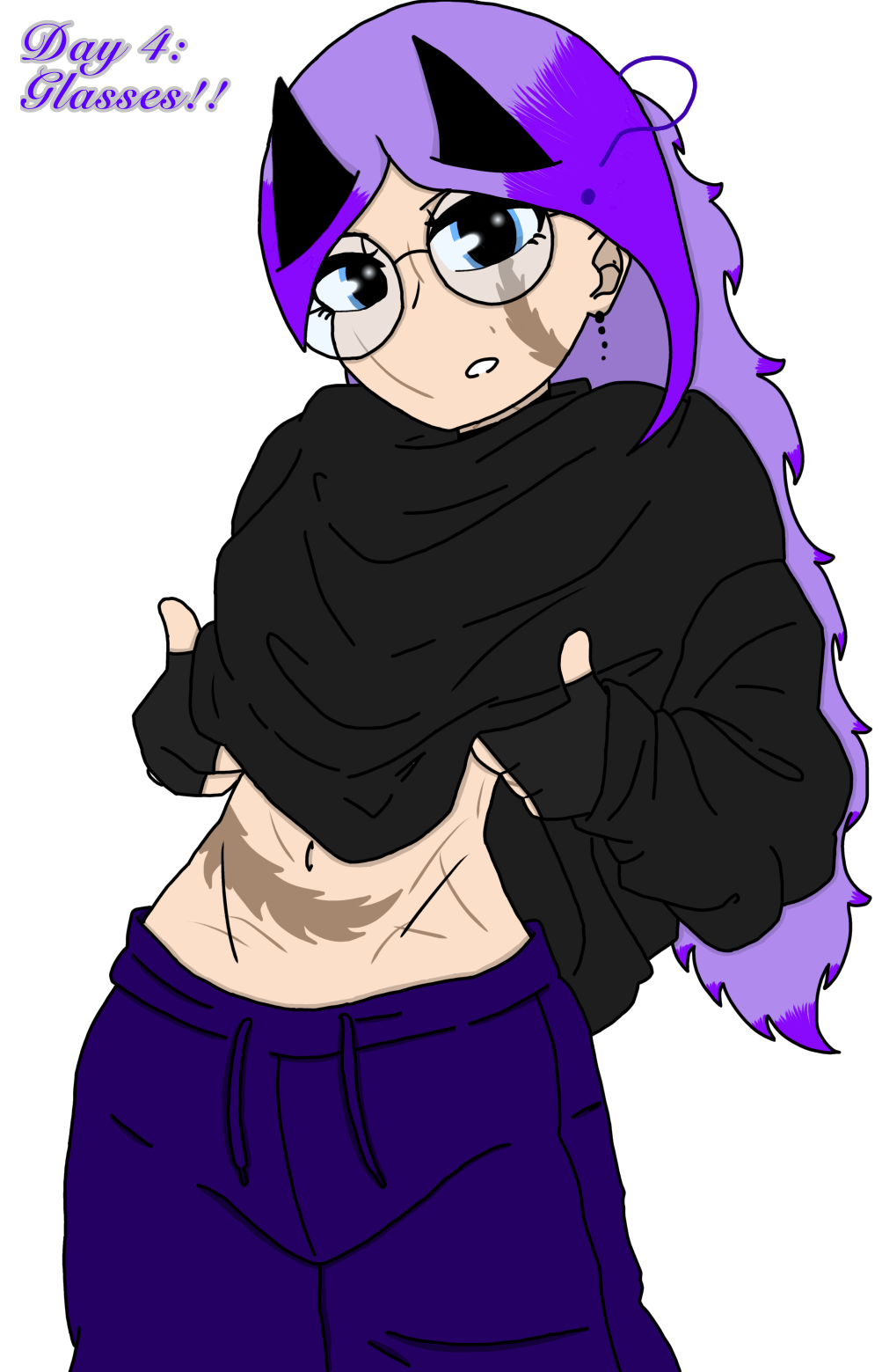 Day 4! Glasses!! - ibisPaint
