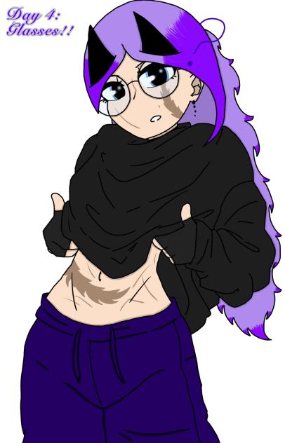 Day 4! Glasses!! - ibisPaint