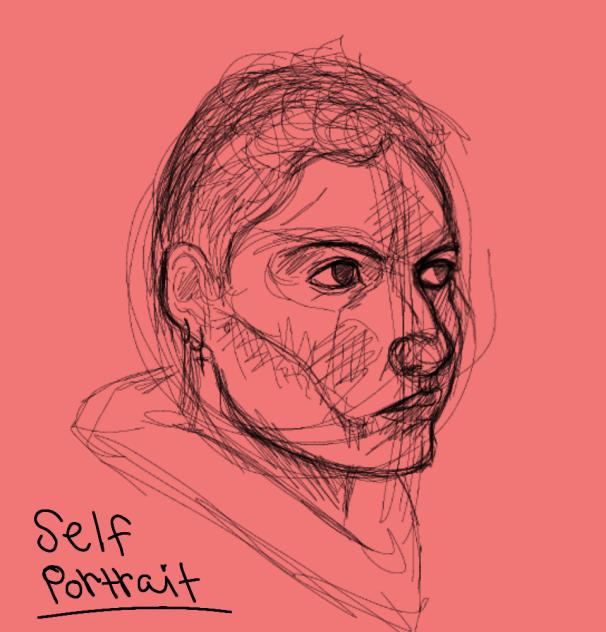 just a quick self portrait sketch . - ibisPaint
