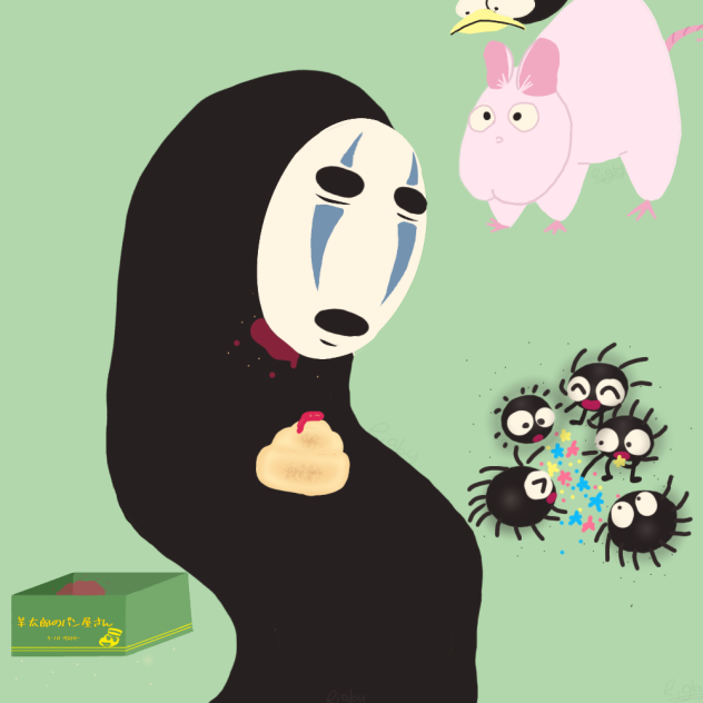 No-Face chilling - ibisPaint