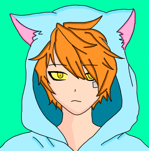 cute orange haired cat - ibisPaint