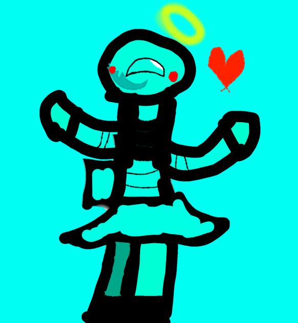 happy cyan imposter - ibisPaint