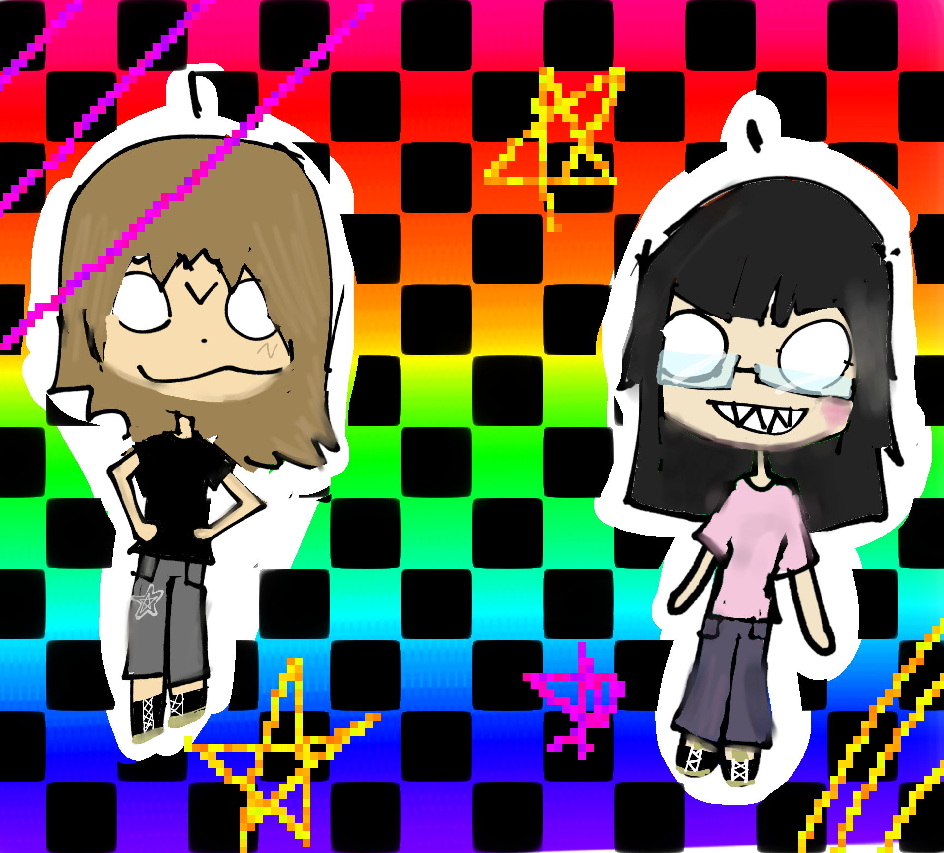 2 evil goobers - ibisPaint