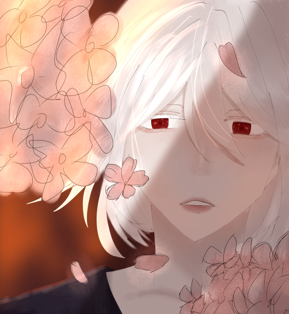 Fire and sakuras ig - ibisPaint