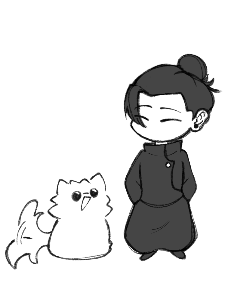 geto suguru and cat gojo. - ibisPaint