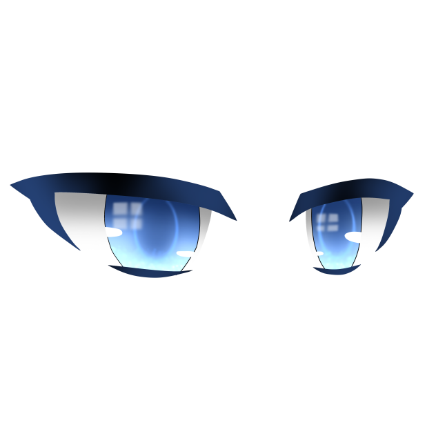 Gacha Life Blue Eyes Tutorial - ibisPaint