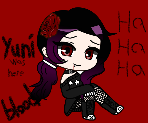 yuni in an ally way - ibisPaint