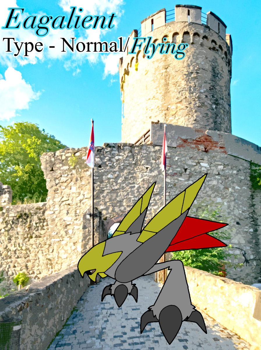 Fakemon Eagalient (Book 19 - No. 12) - ibisPaint