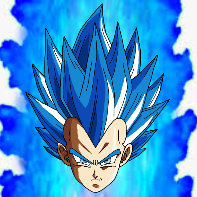 Super Saiyan Blue evolution Vegeta - ibisPaint