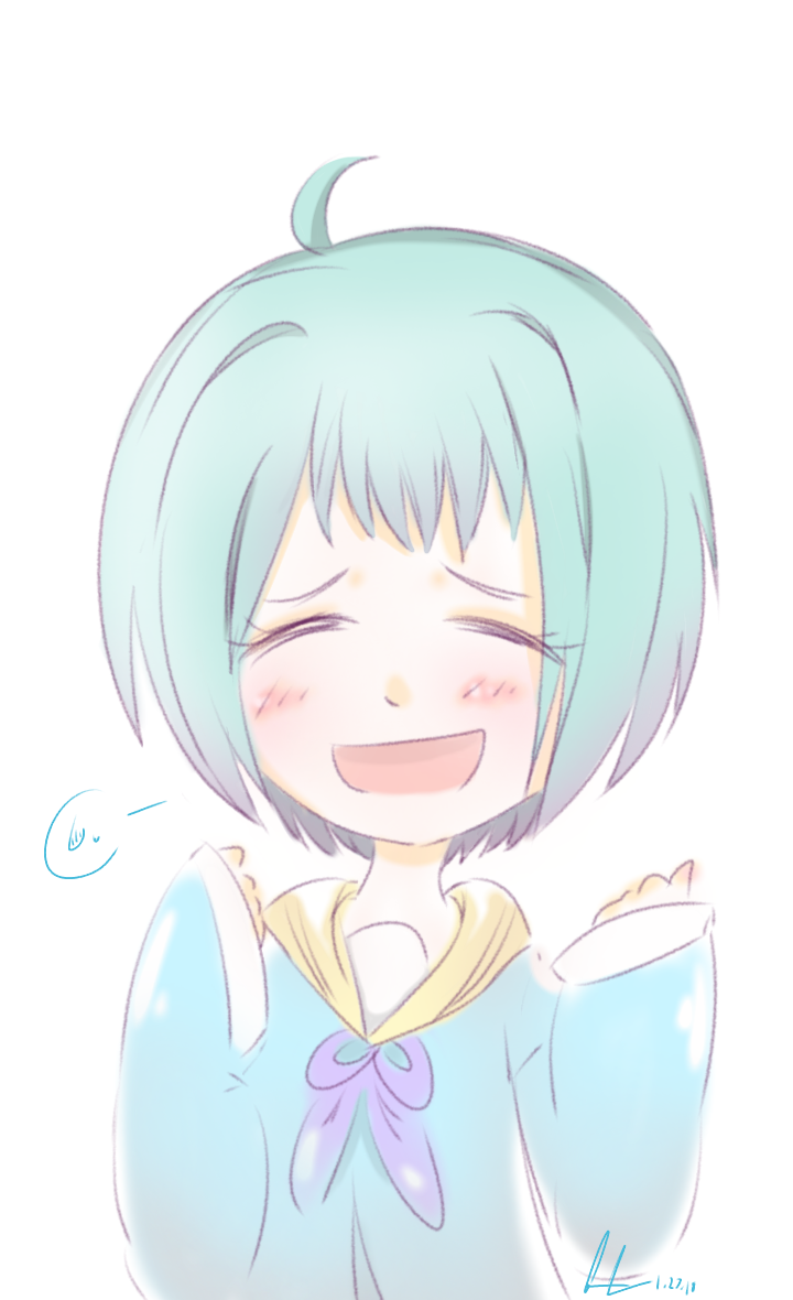 Bashful with Teal - ibisPaint