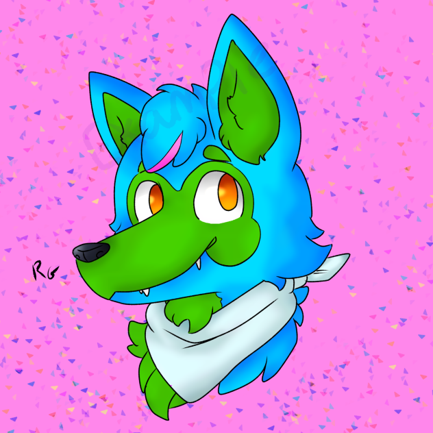 Free 2 use furry head base Example - ibisPaint