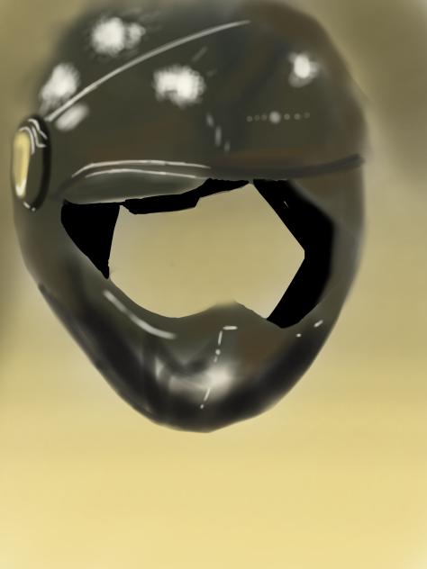 helmet far close to realism - ibisPaint