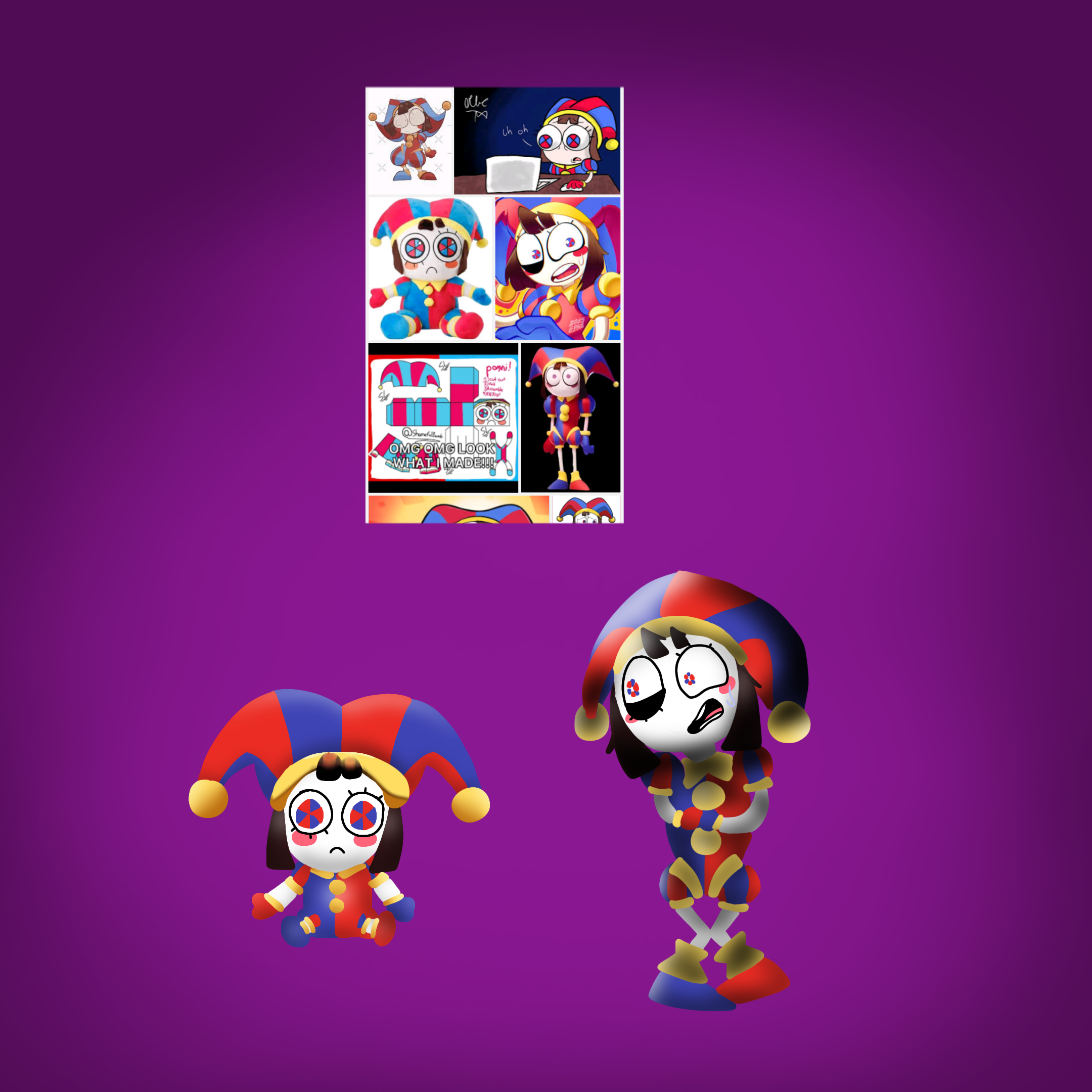 Pomni y peluche - ibisPaint