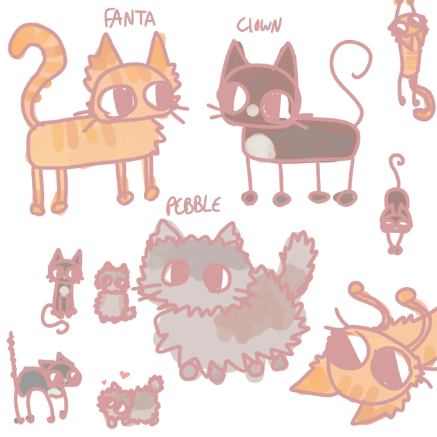 Cat Doodles - ibisPaint