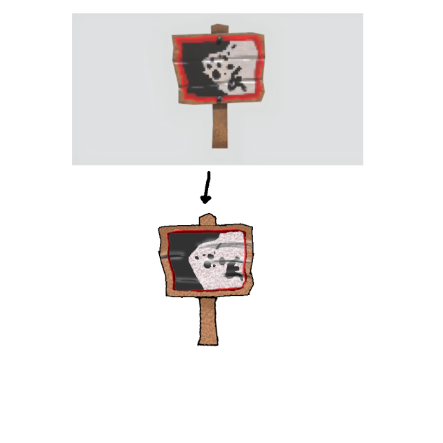 Gorilla tag Falling Sign - ibisPaint