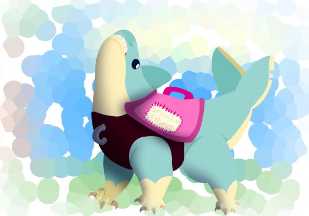 Service shark in training - ibisPaint