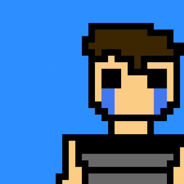 Crying child pixel art - ibisPaint