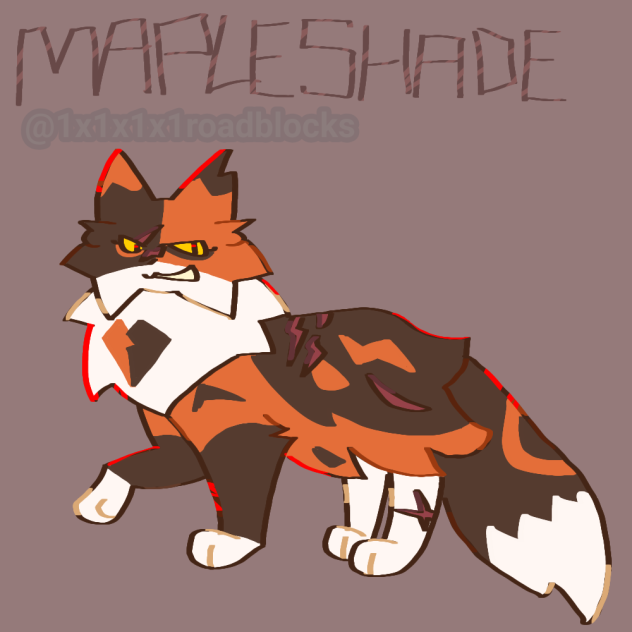 Mapleshade (Warrior cats) - ibisPaint