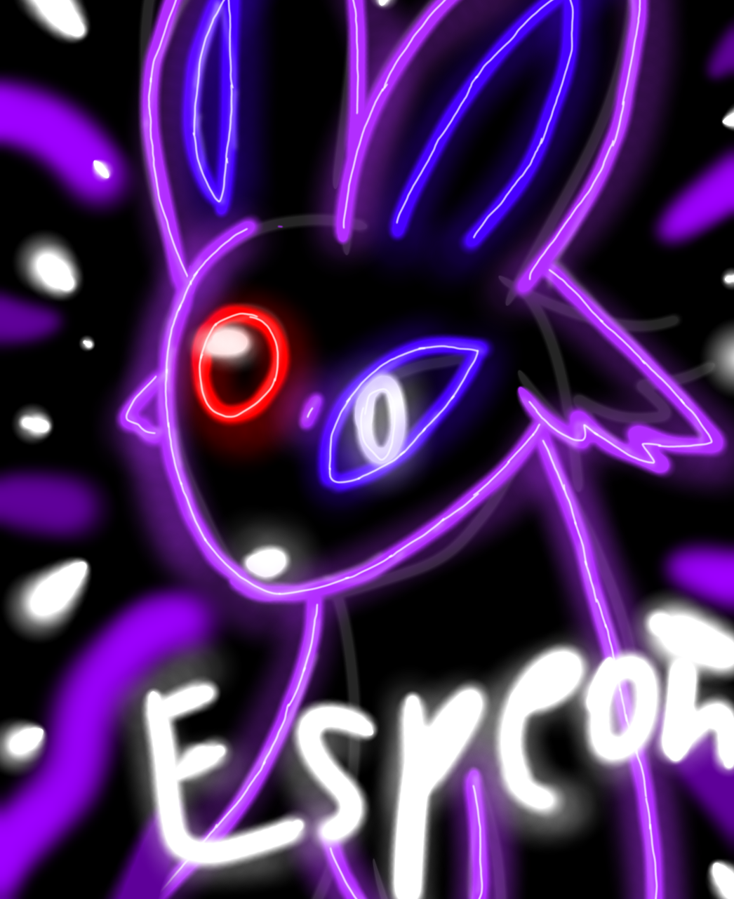 neon Espeon - ibisPaint