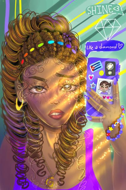 shine bright like a diamond - ibisPaint