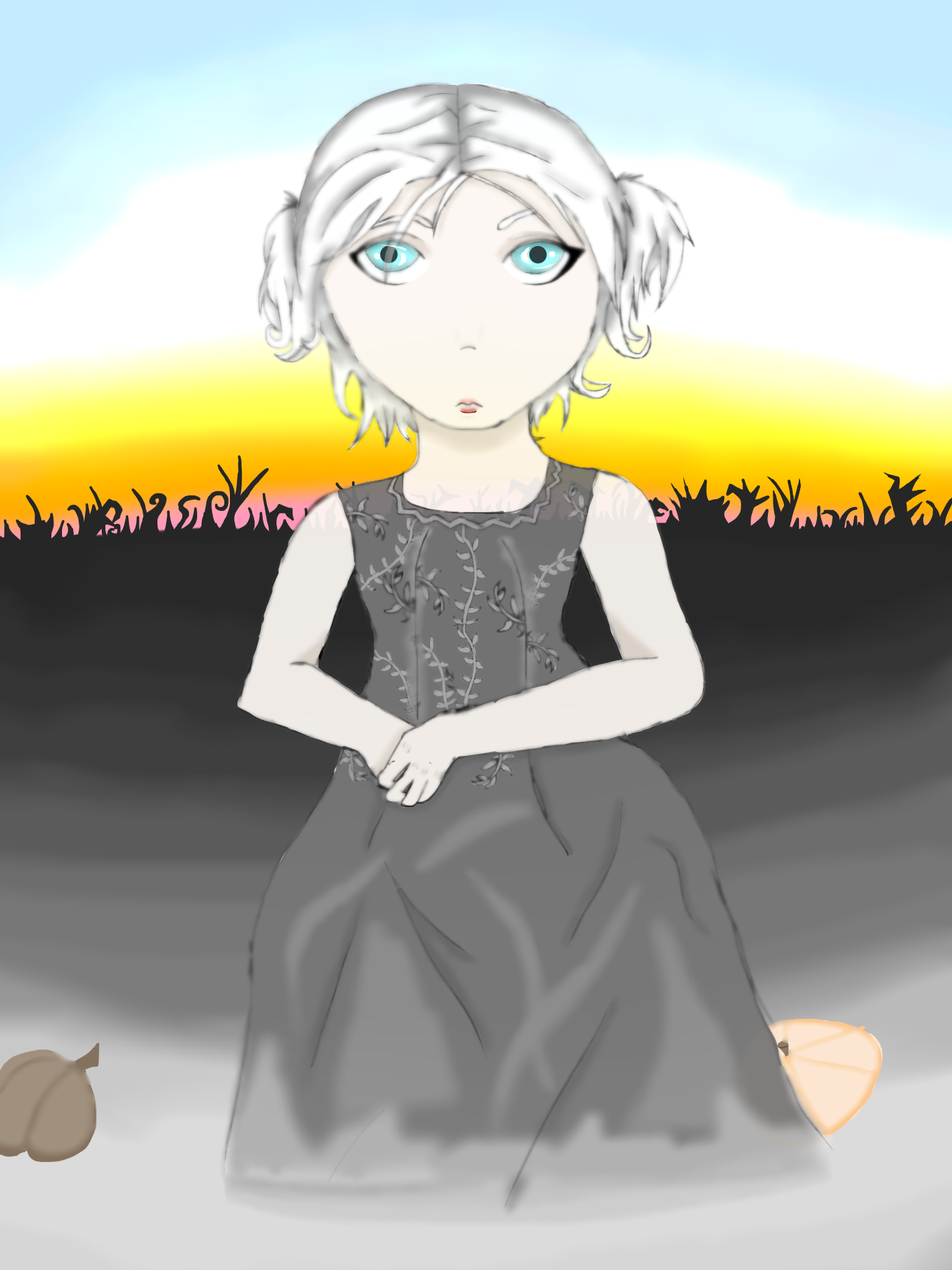 ghost of the pumpkin patch - ibisPaint