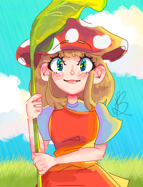 mushroom girl! - ibisPaint
