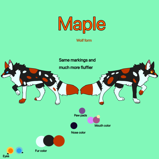 Maple. (Wolf form) - ibisPaint
