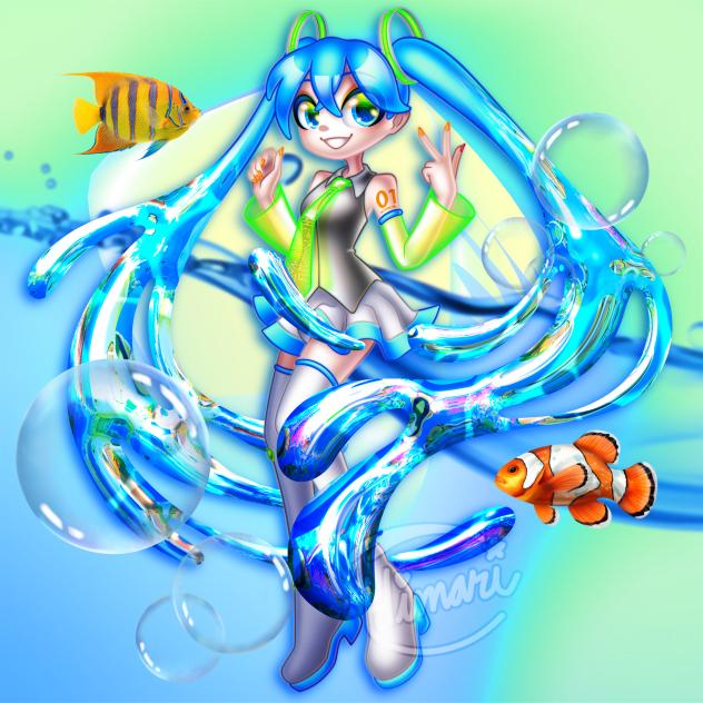 Frutiger Aero Miku - ibisPaint