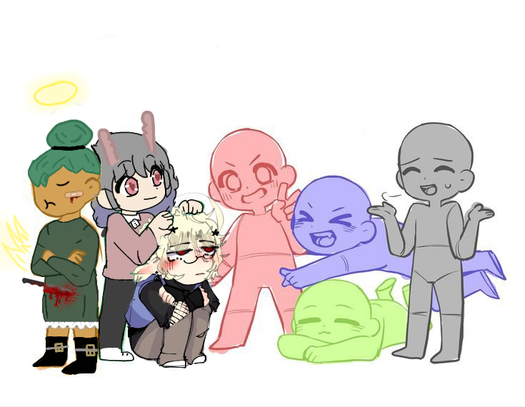 my 4 Collab coloring page lol - ibisPaint