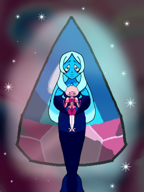 Blue diamond and Pink diamond - ibisPaint