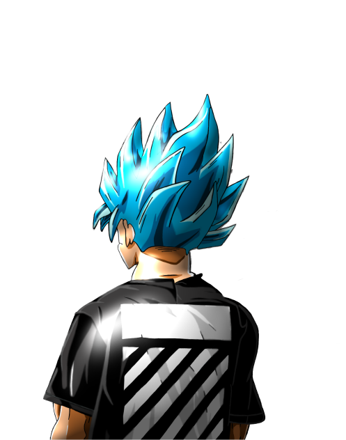 goku in some casual wear - ibisPaint