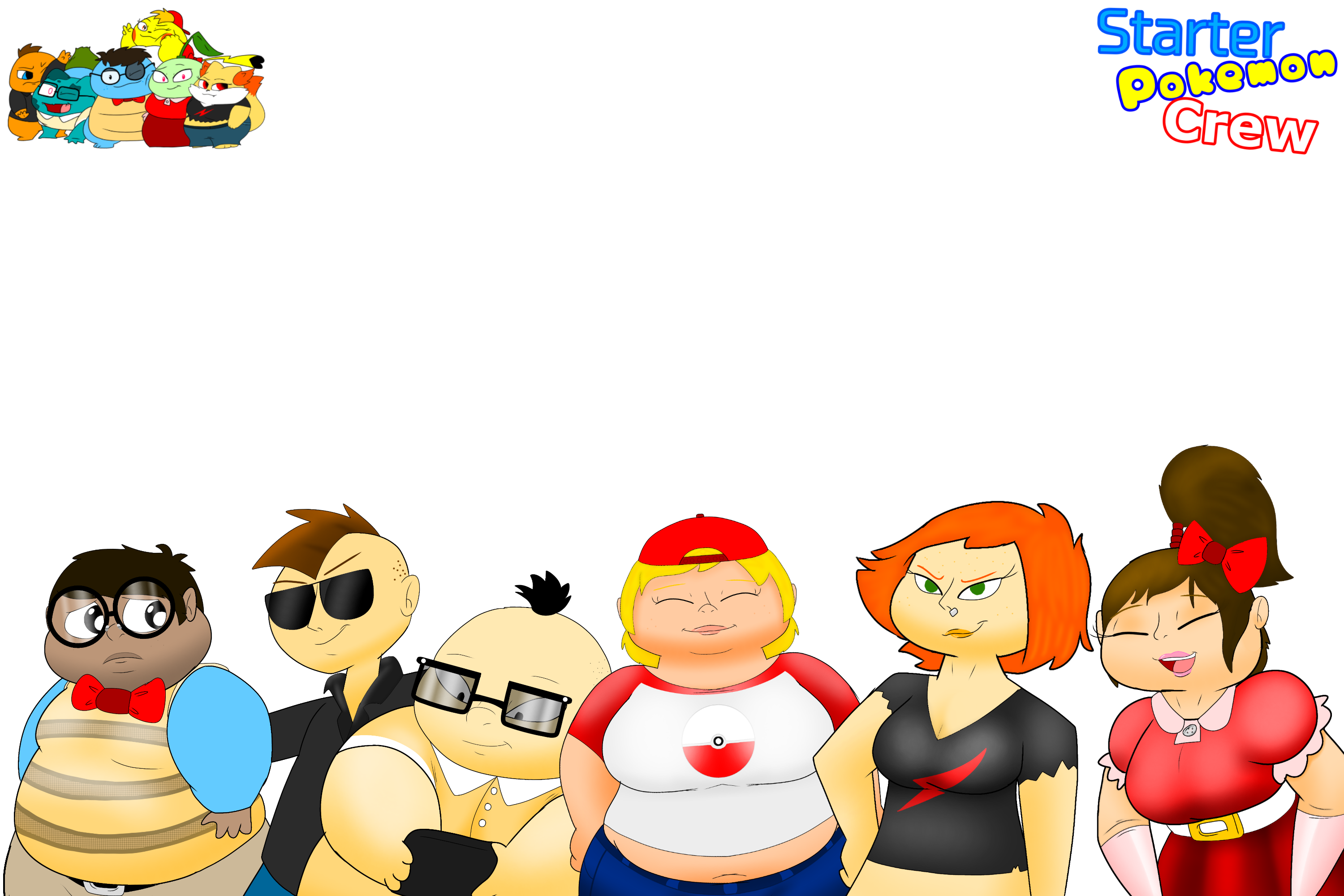 Starter Pokémon Crew Human AU SpeedDraw - ibisPaint