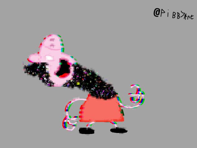 Corrupted Peppa Pig - ibisPaint