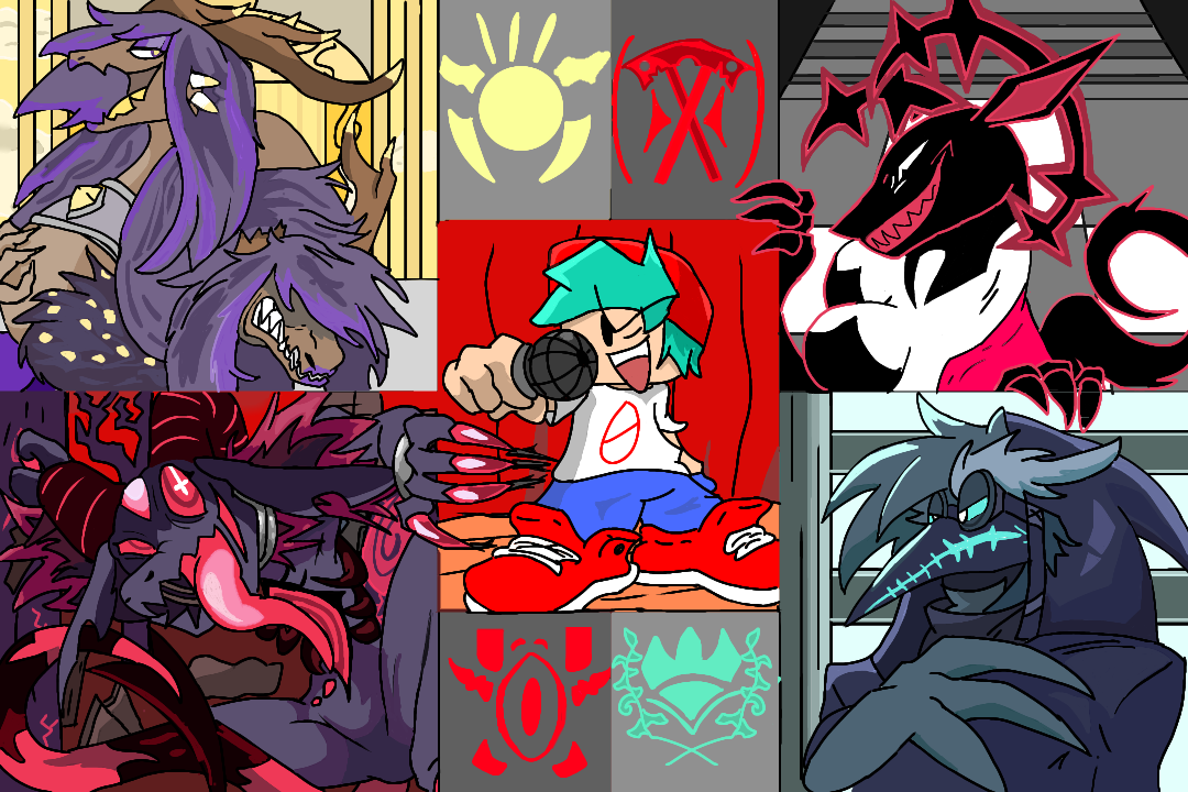 Fnf vs retrospecter - ibisPaint