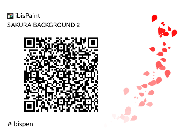 QR CODE (SAKURA BACKGROUND 2) - ibisPaint