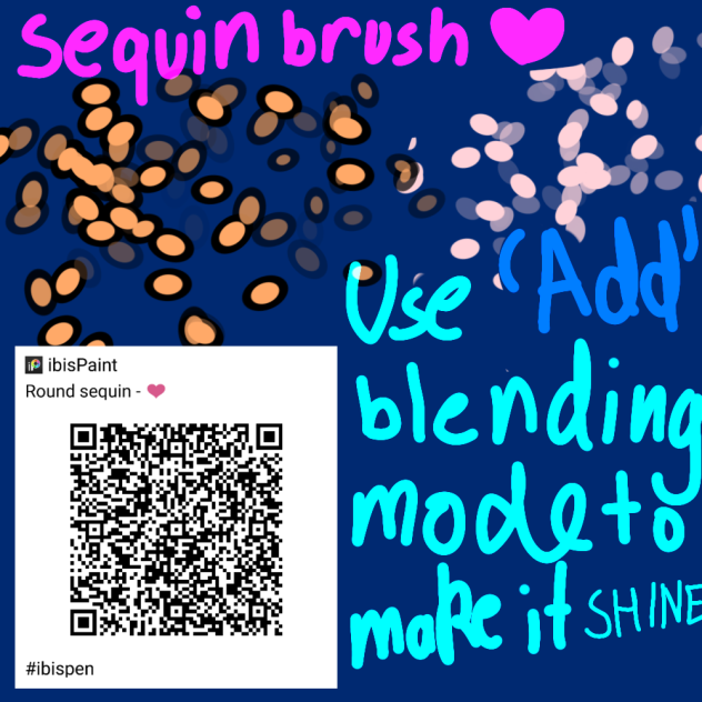 Sequin brush QR code - ibisPaint