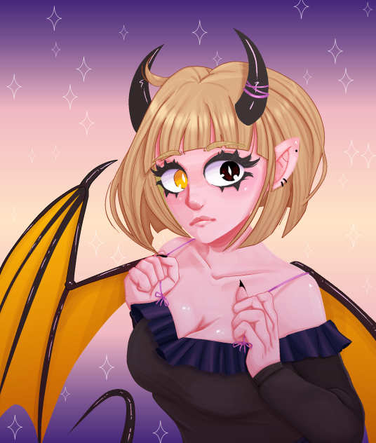 she's a demon - ibisPaint