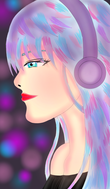 Enjoying the moment💜 - ibisPaint